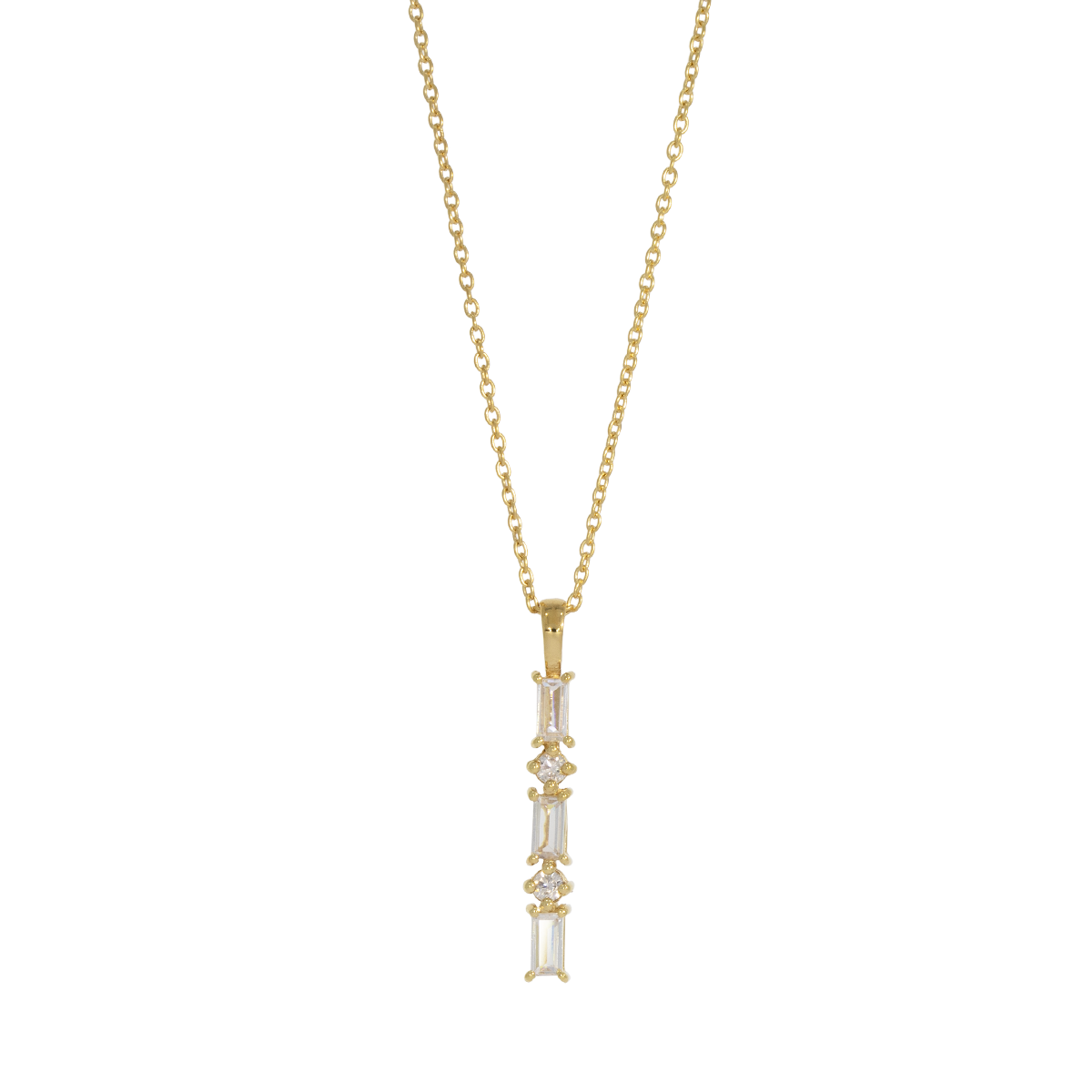 Brilliancy Fine chain with crystal pendant